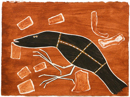 Wak Wak (Crow) 4233-16 - Nomad Art | Nomad Art